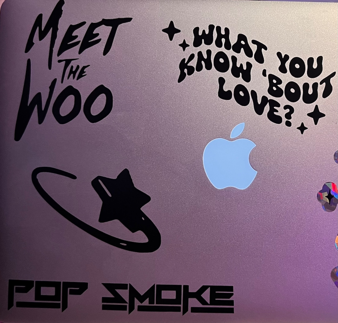 Pop Smoke Inspired Vinyl Decals for Laptop, Car Window, Bumper Sticker ...