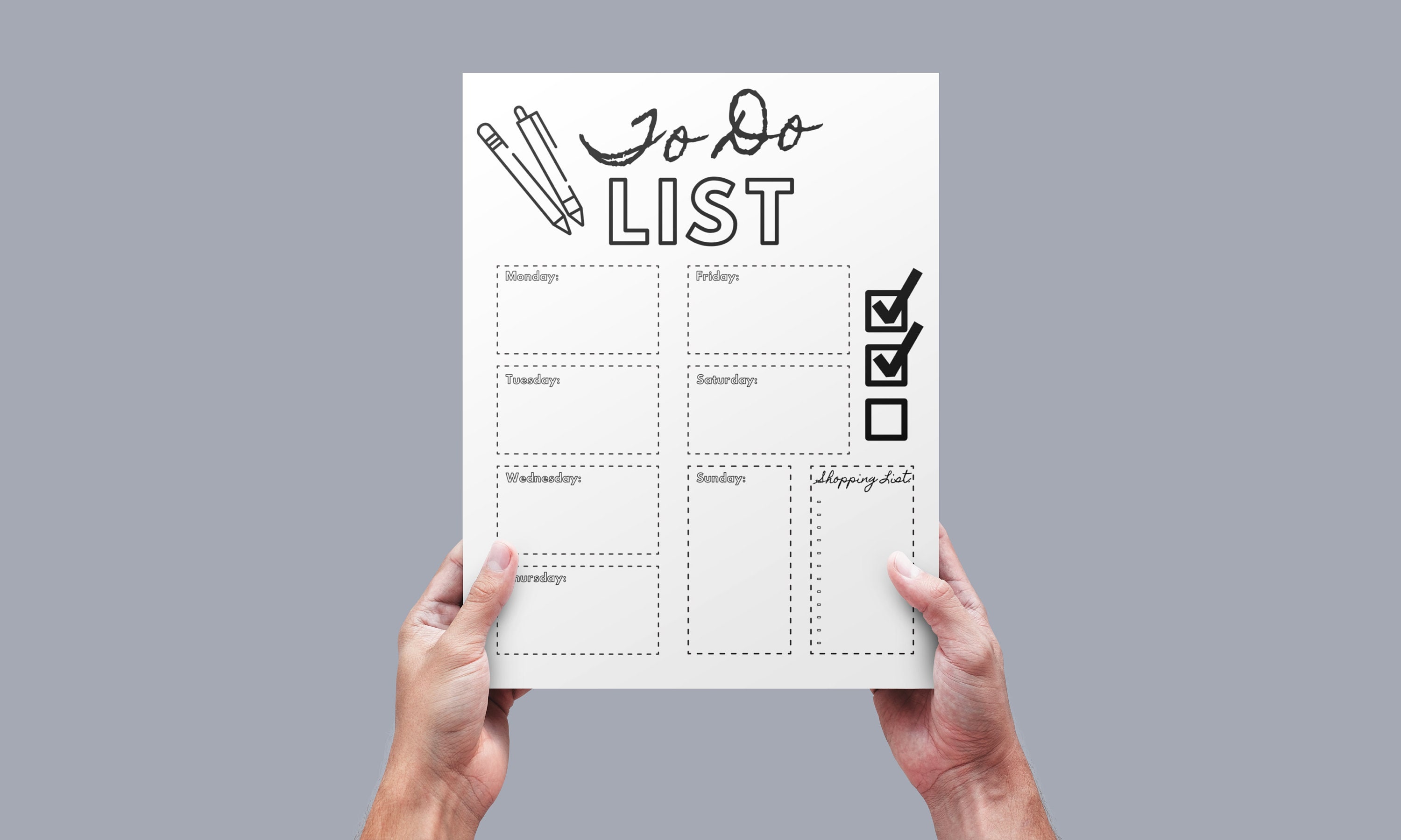Simple to Do List digital Download - Etsy
