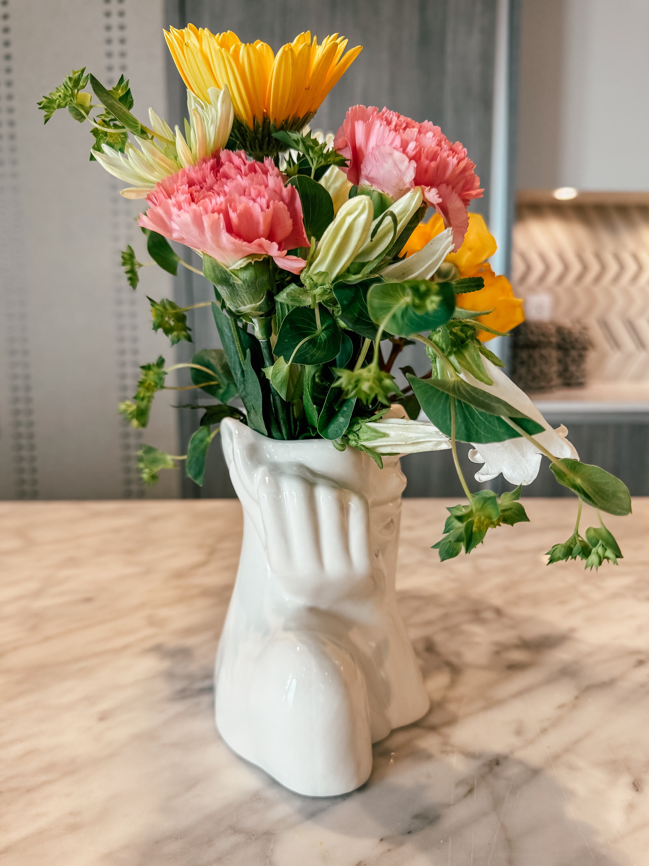 Large Chic Flower Vase Woman Face Vase for Dried Flowers Head Vase Cozy ...