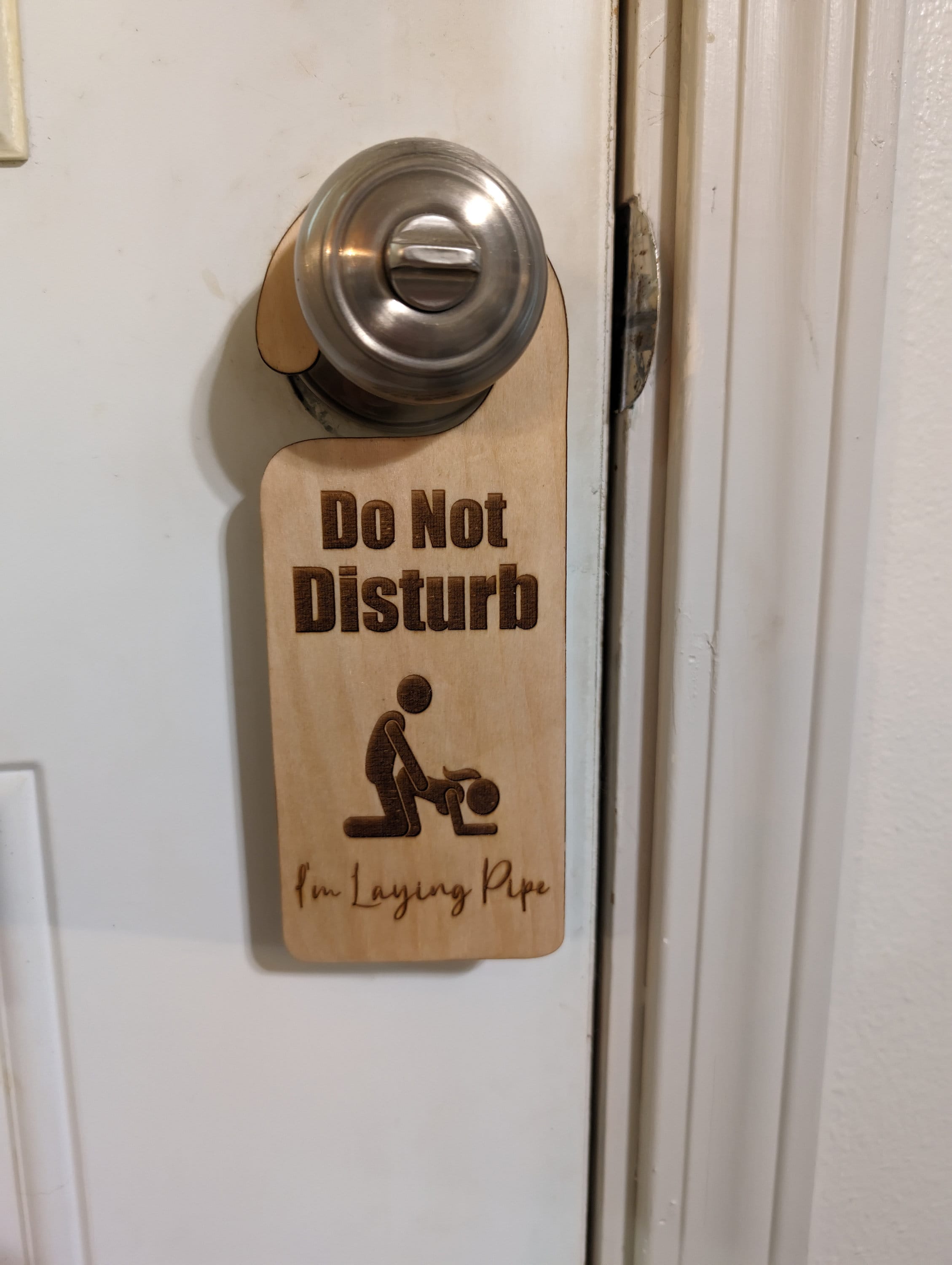 Naughty Sex Do Not Disturb Door Hanger Sign Christmas Designs Are In