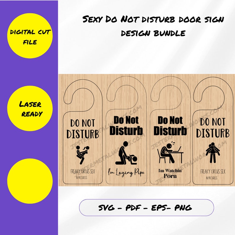 Naughty Sex Do Not Disturb Door Hanger Design Funny Adult Svg Digital