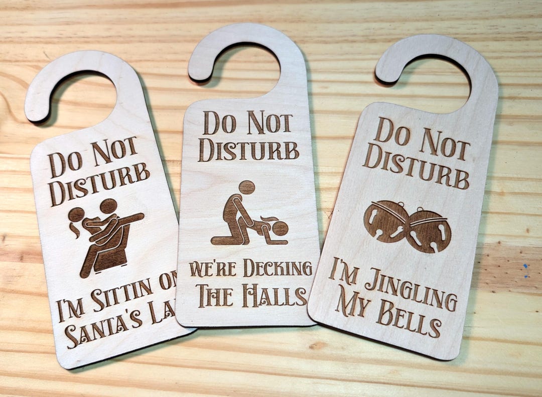 Funny Do Not Disturb Sign - Christmas Designs, Gag Gift - Etsy