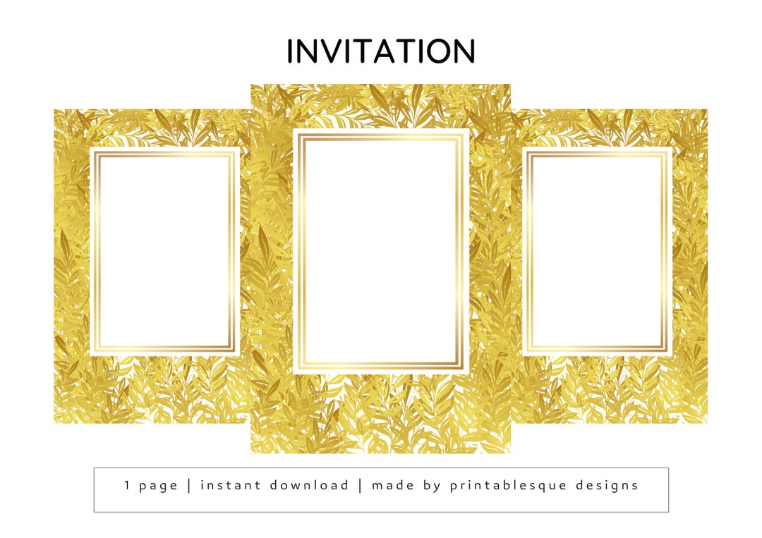 Invitation / Photo Frame Printable - Etsy