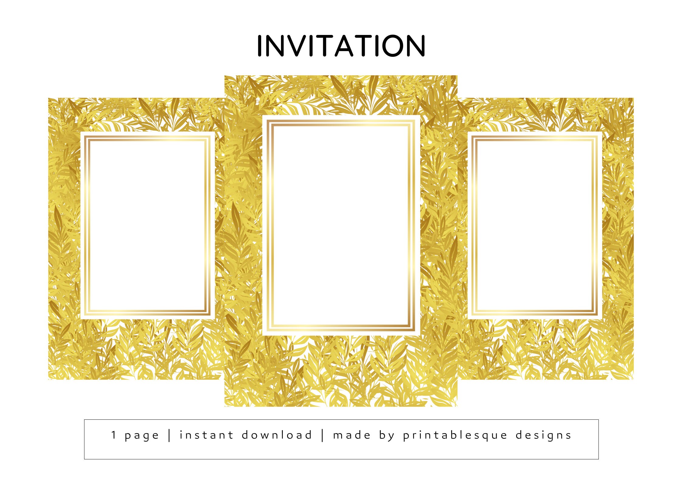 Invitation / Photo Frame Printable - Etsy