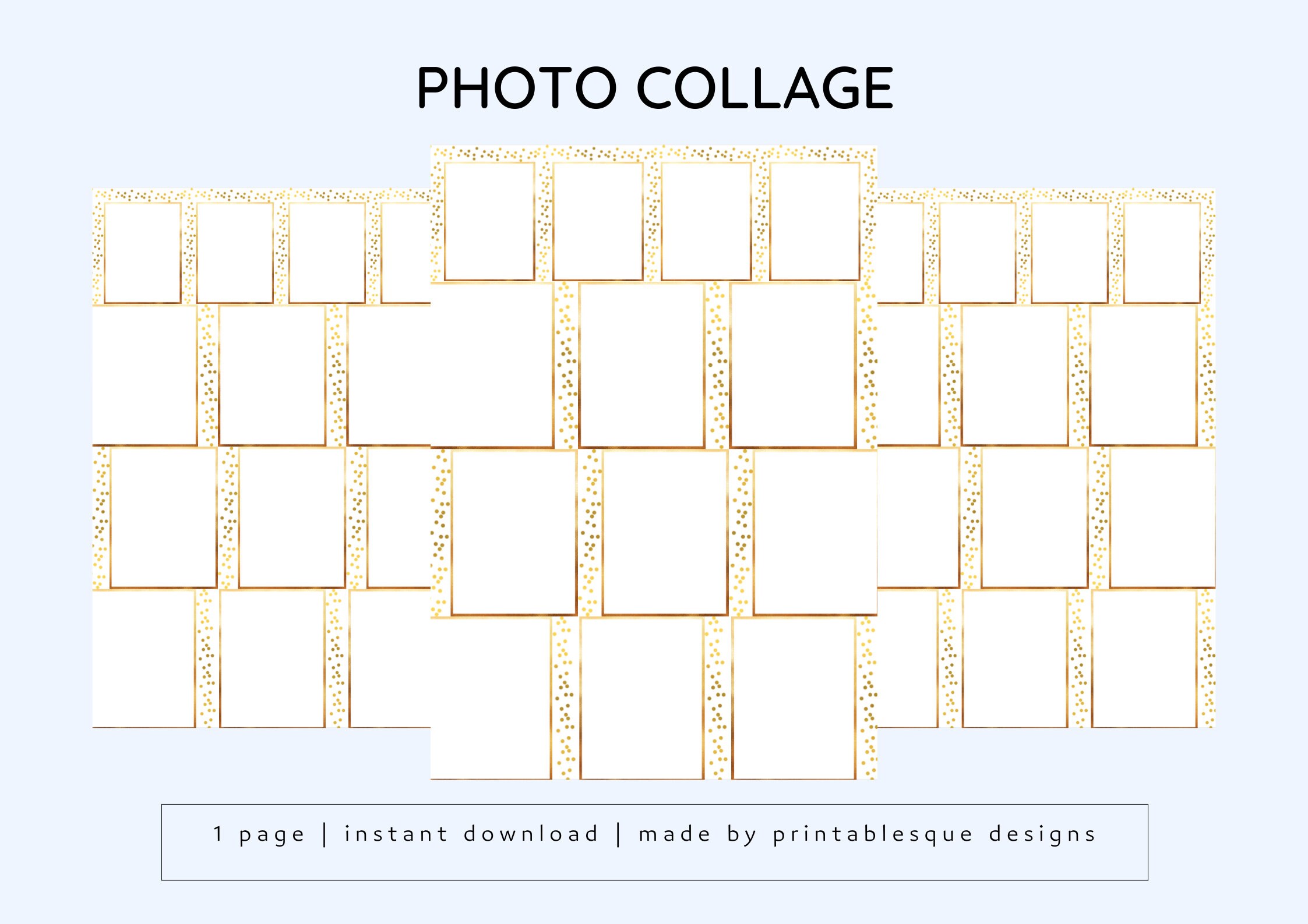 Photo Collage Printable - Etsy