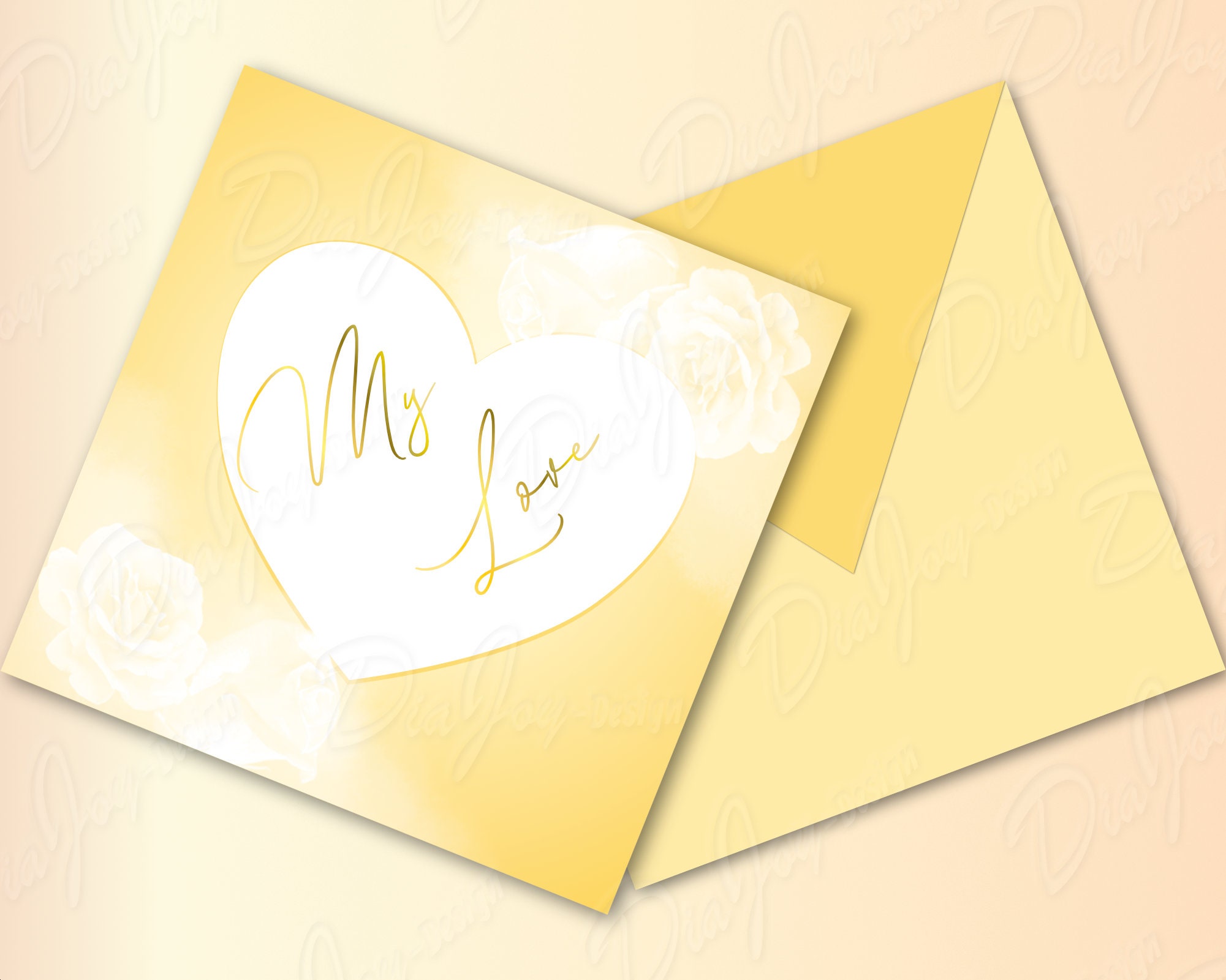 Heart Shaped Cards PNG, Digital Download Cards, Set of 3 Heart Cards ...