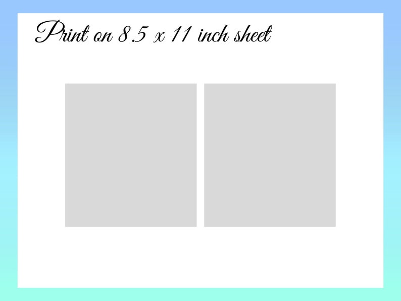 5x5" Gable Box Label Template: DIY Design (digital Download) - Etsy