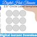 2.5 Inch Circle Sticker Blank Template Png Svg Dxf Eps - Etsy