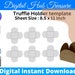 Truffle Holder Template 8.5x11 Sheet SVG, PNG, PSD and Docx - Etsy