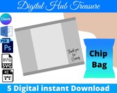 Chip Bag Template Instant Download Editable Chip Bag - Etsy