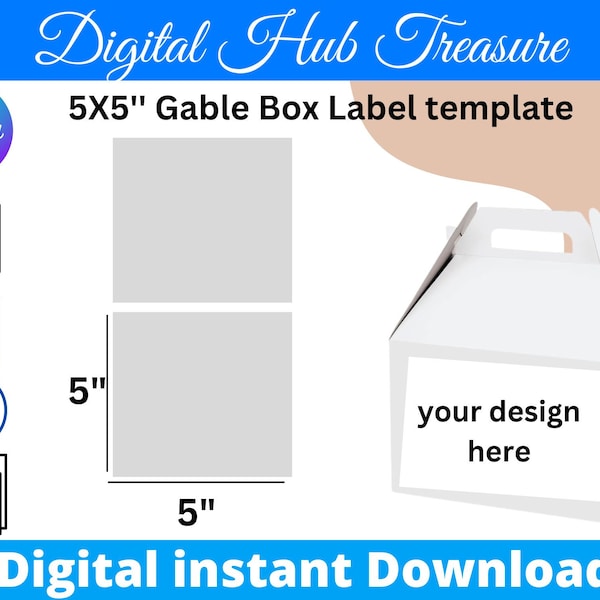 5x5 Box Template - Etsy