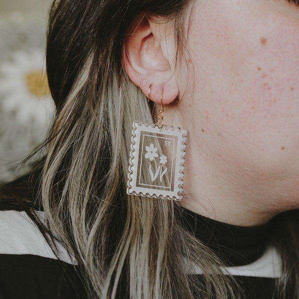 Stamp Earrings - Etsy