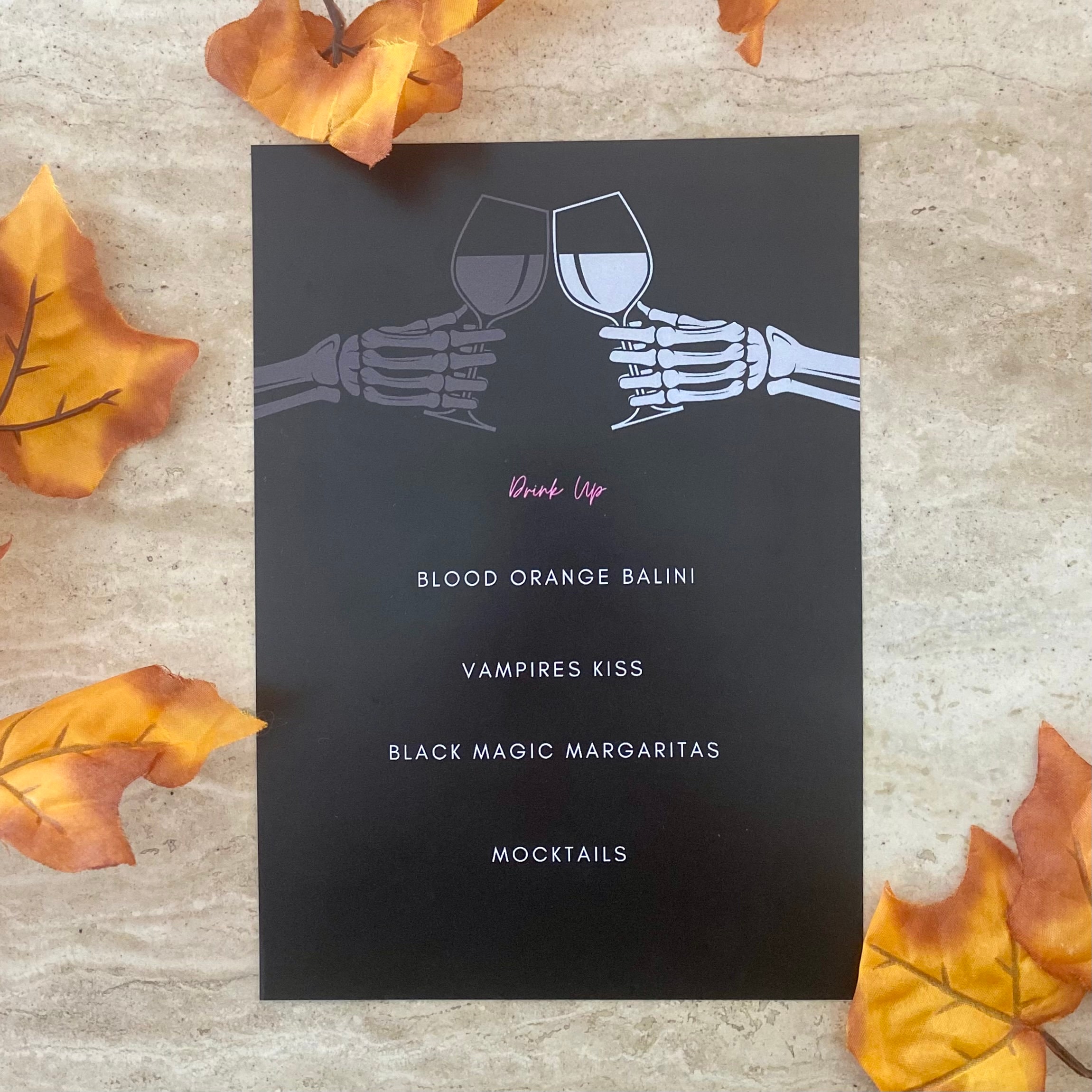 Skeleton Menu - Etsy