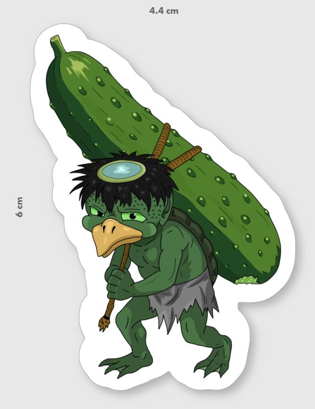 Japanese Yokai Kappa Sticker – Vinyl Glossy Japanese Myth Anime Water ...
