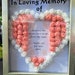 Rose Flowers in a Heart Memorial Shadow Box Frame - 2 Colors HEART ...