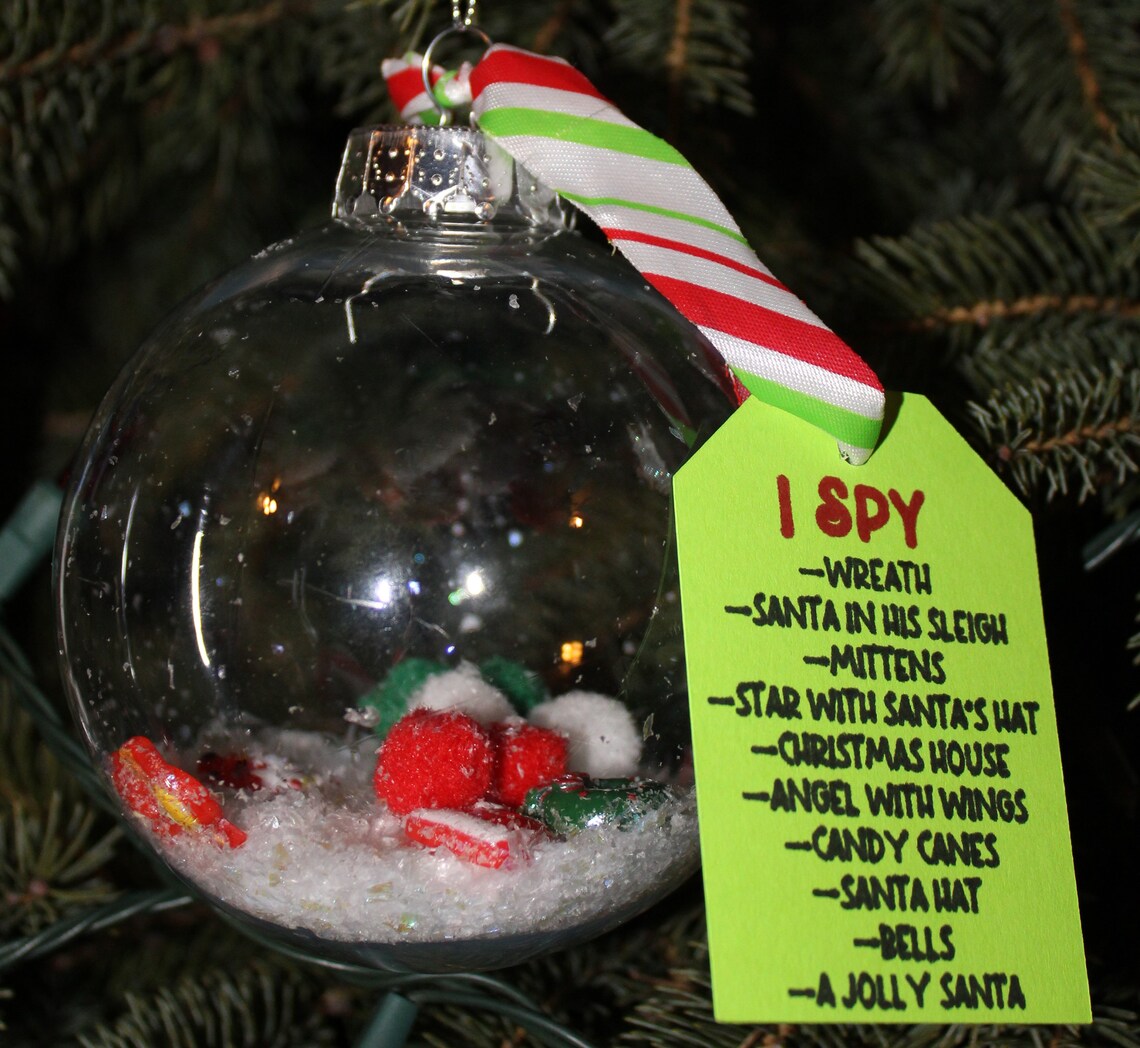 I Spy Christmas Ornaments Fun & Interactive Seek and Find - Etsy