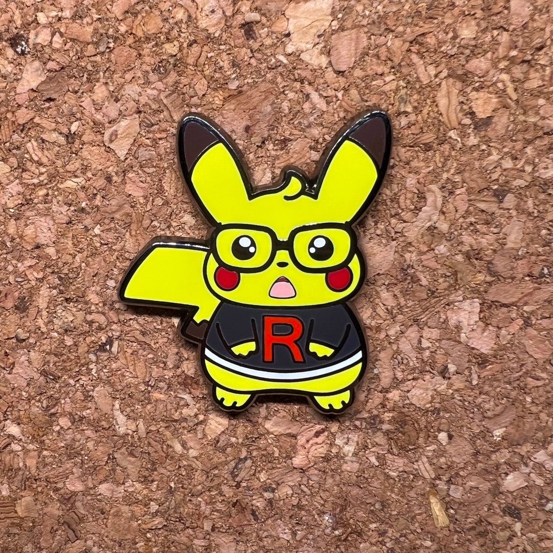 Pika Team Rocket Enamel Pin - Etsy