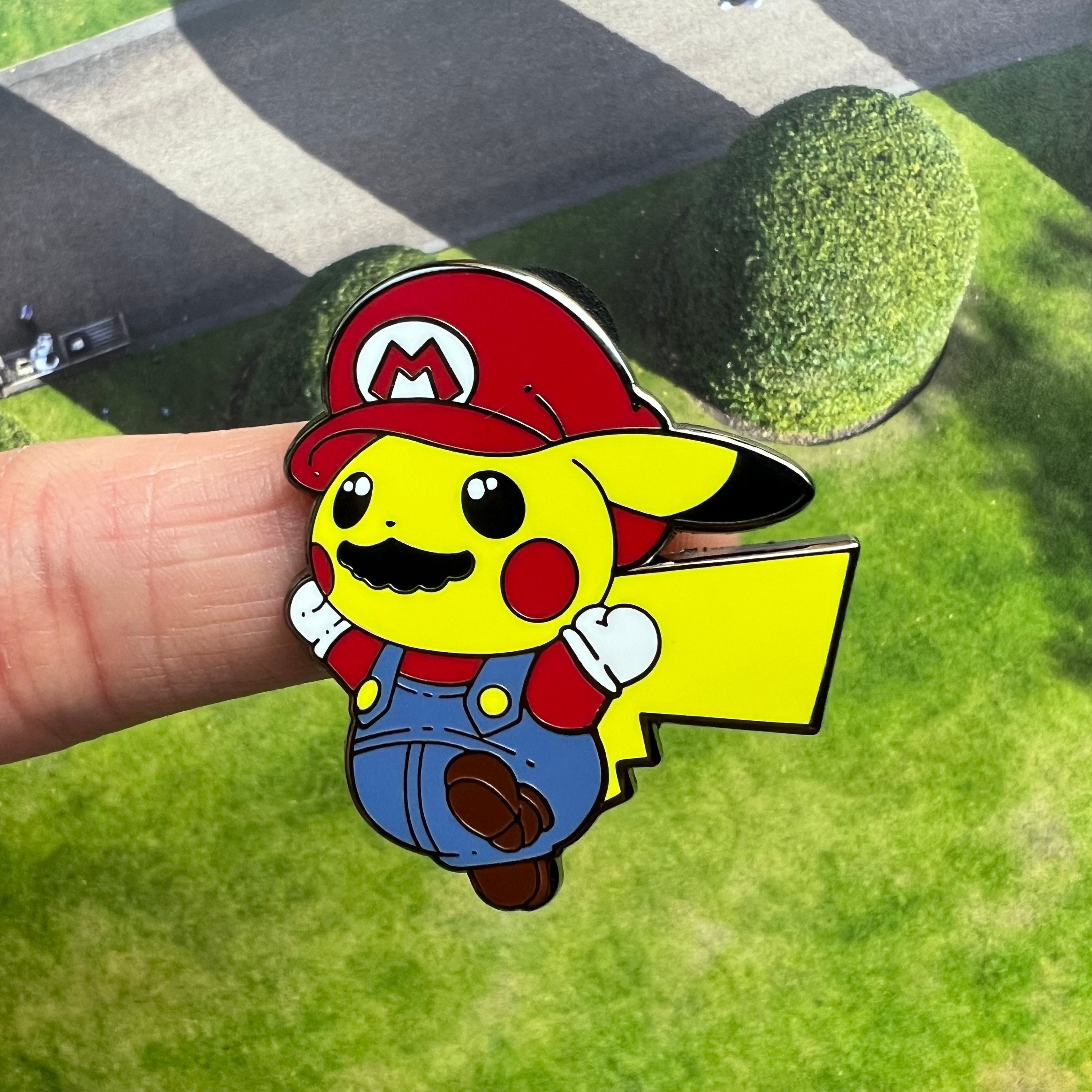 Pika Mario Bros Enamel Pin - Etsy