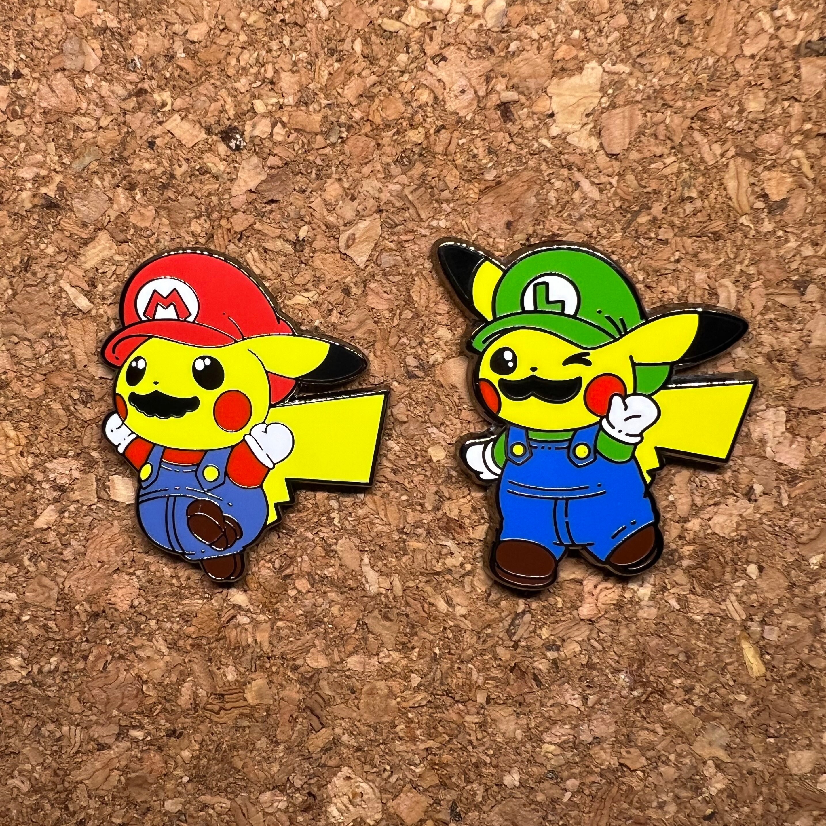 Pika Mario Bros Enamel Pin - Etsy