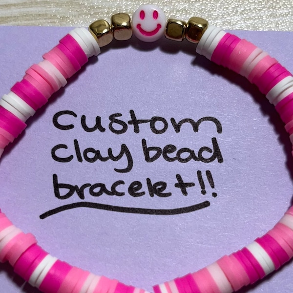 Clay Bead Bracelet - Etsy