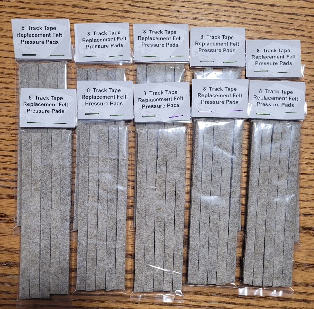8 Track Tape Replacement Felt Pressure Pads 10 Pack Free Shipping - Etsy