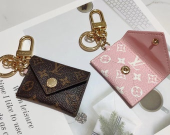 Leather Envelope Keychain - Etsy