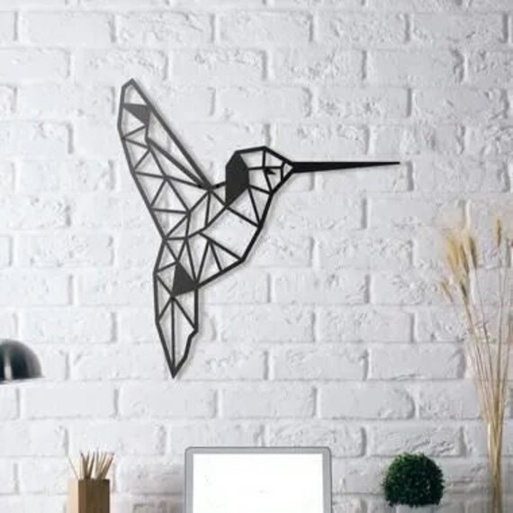 3D Colibri Wall Sculpture 2D Printing 3D STL File Digital - Etsy