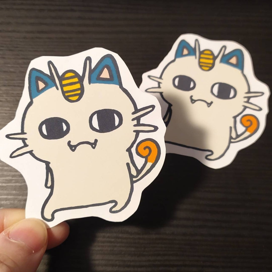 Cute Meowth Sticker - Etsy