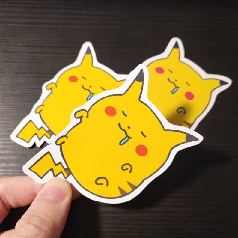 Cute Pikachu Sticker - Etsy