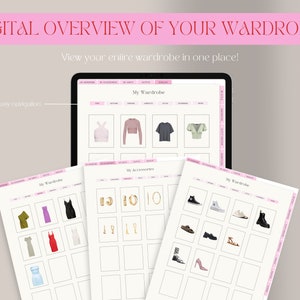 Digital Wardrobe Planner Capsule Wardrobe Digital Planner Aesthetic ...