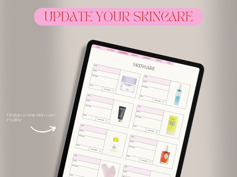 Pink Digital Wishlist Planner: Goodnotes iPad Template (PDF Download ...