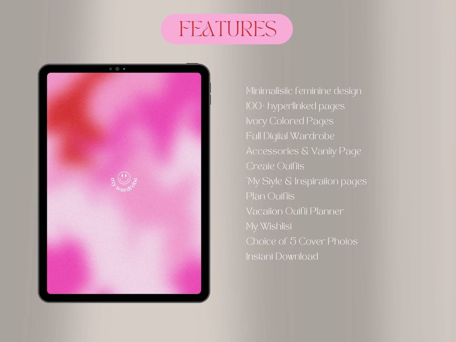 Digital Wardrobe Planner Capsule Wardrobe Digital Planner Aesthetic ...