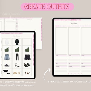 Digital Wardrobe Planner Capsule Wardrobe Digital Planner Aesthetic ...