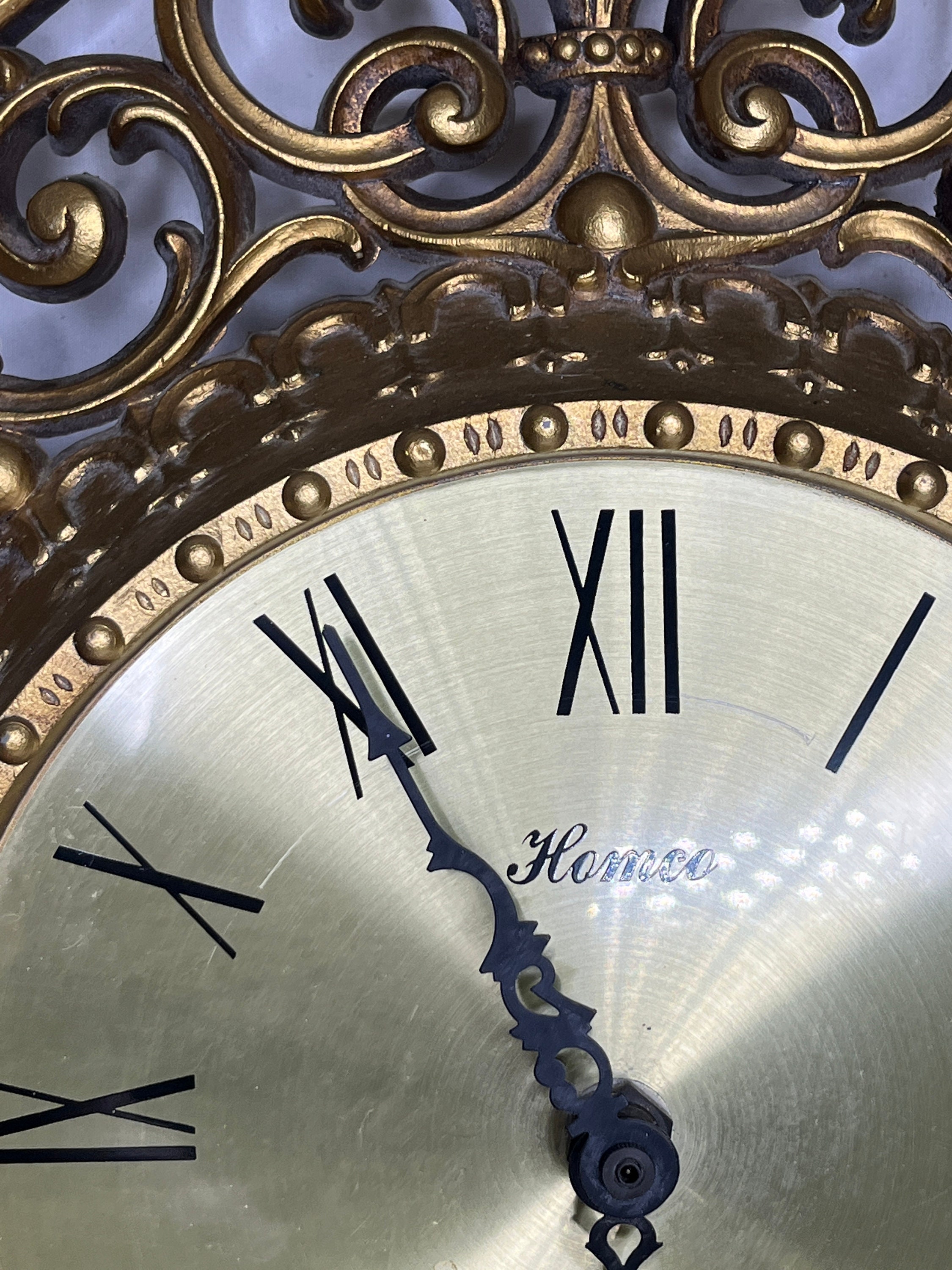 Vintage 1976 Homco Home Interiors Gold Resin or Plastic Large Ornate ...