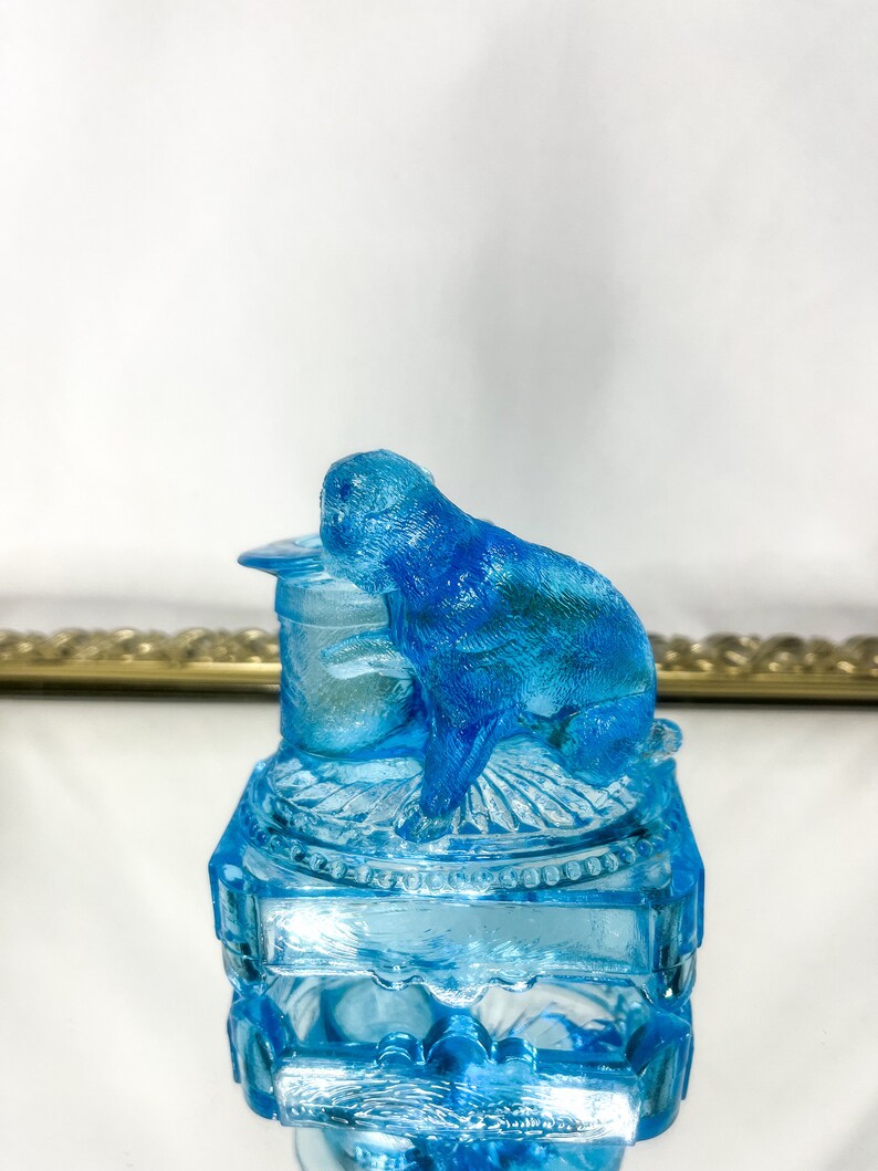 Belmont Glass Company EAPG Dog and Top Hat Pattern Toothpick Holder - Etsy