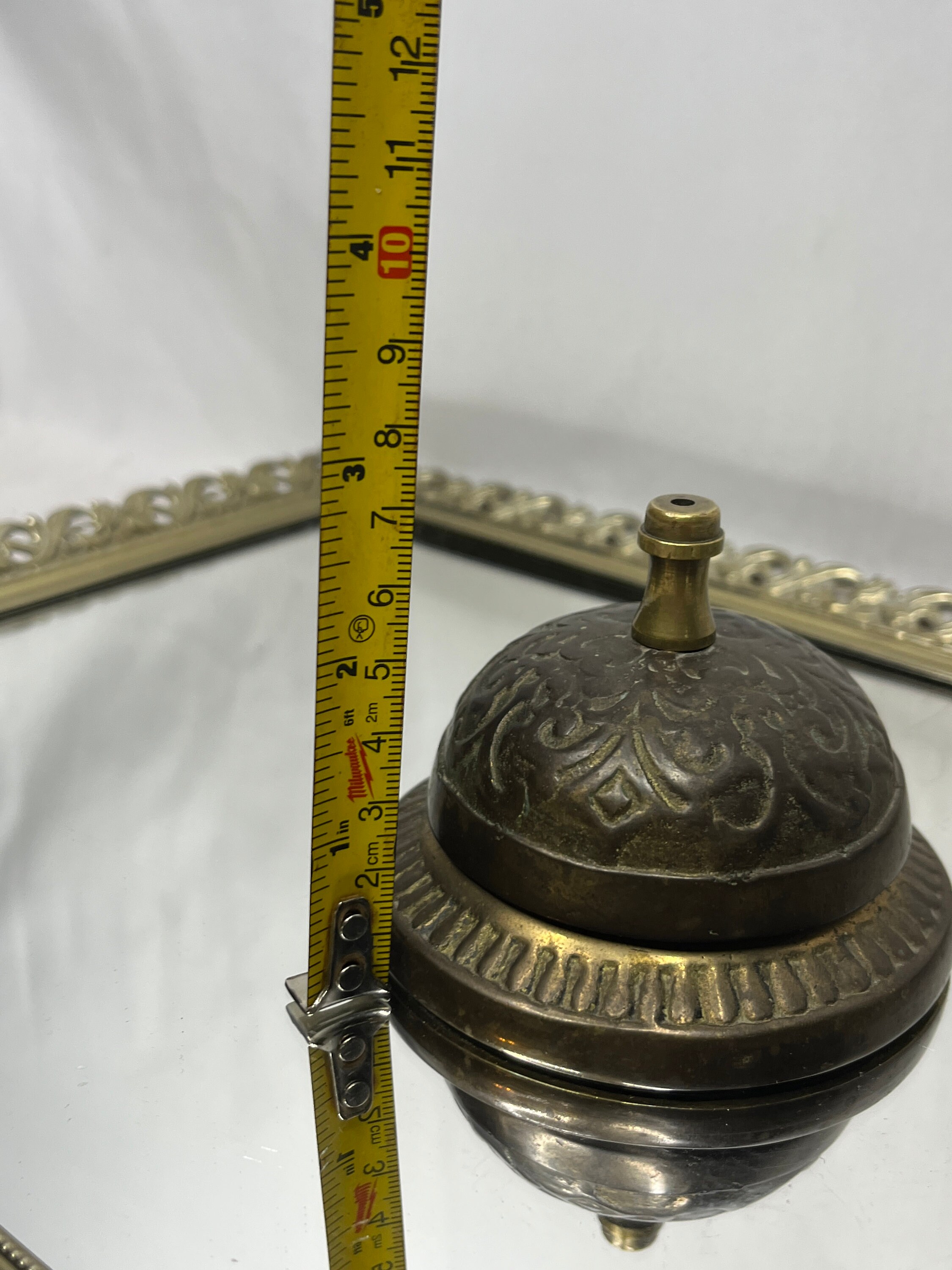 Vintage Large Heavy Cast Brass Bell Hotel or Store Service - Etsy