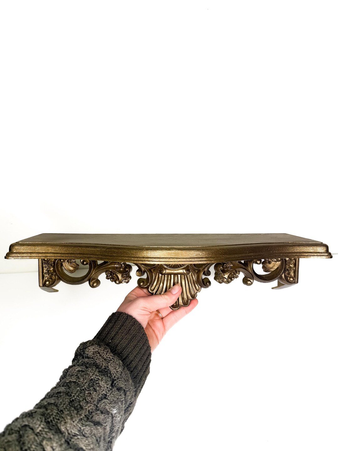 Vintage PLASTIC Homco Ornate Hollywood Regency Wall Shelf - Etsy