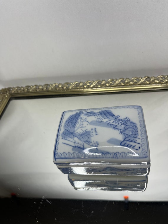 Antique Ink Box Porcelain Ink Paste Box Chinese Ink B… - Gem