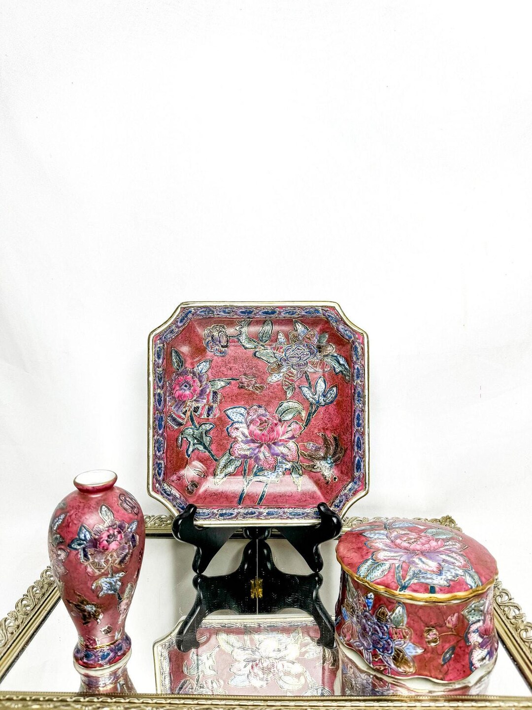 Set of Three Vintage JC Penny Classy Traditions Vanity Set | Vintage ...