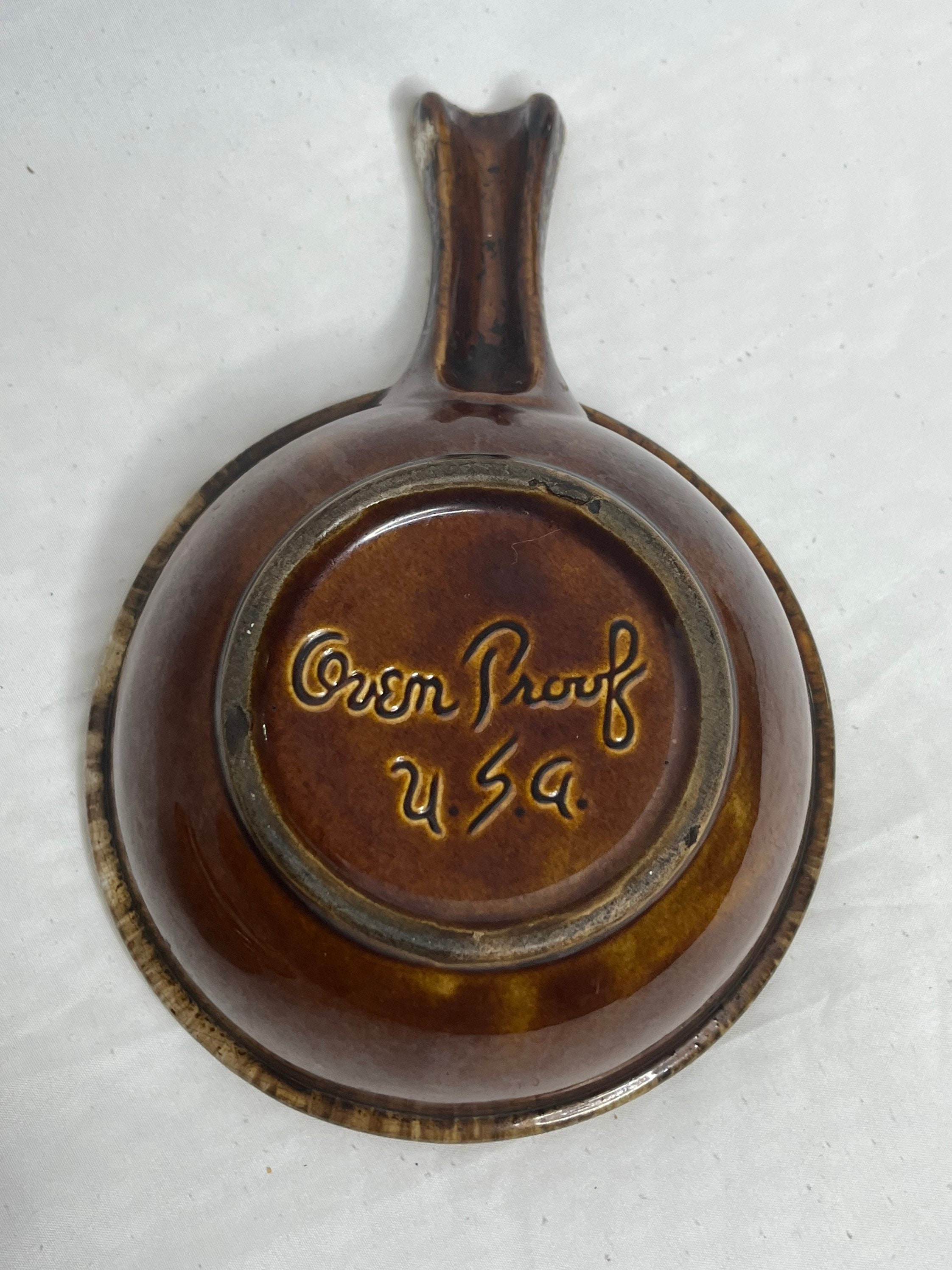 Hull Brown Drip Oven Proof Soup Bowl With Lid 8 - Etsy