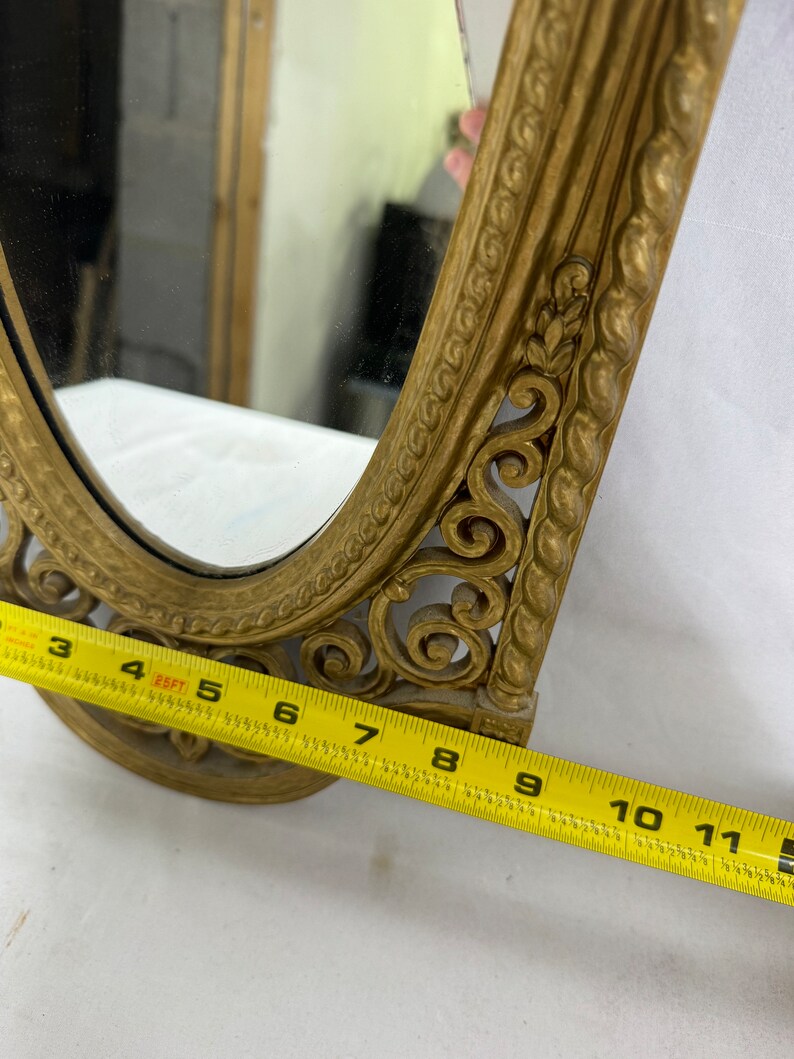Pair of Rare Vintage Gold Homco Scroll Filigree Design Wall Mirrors - Etsy