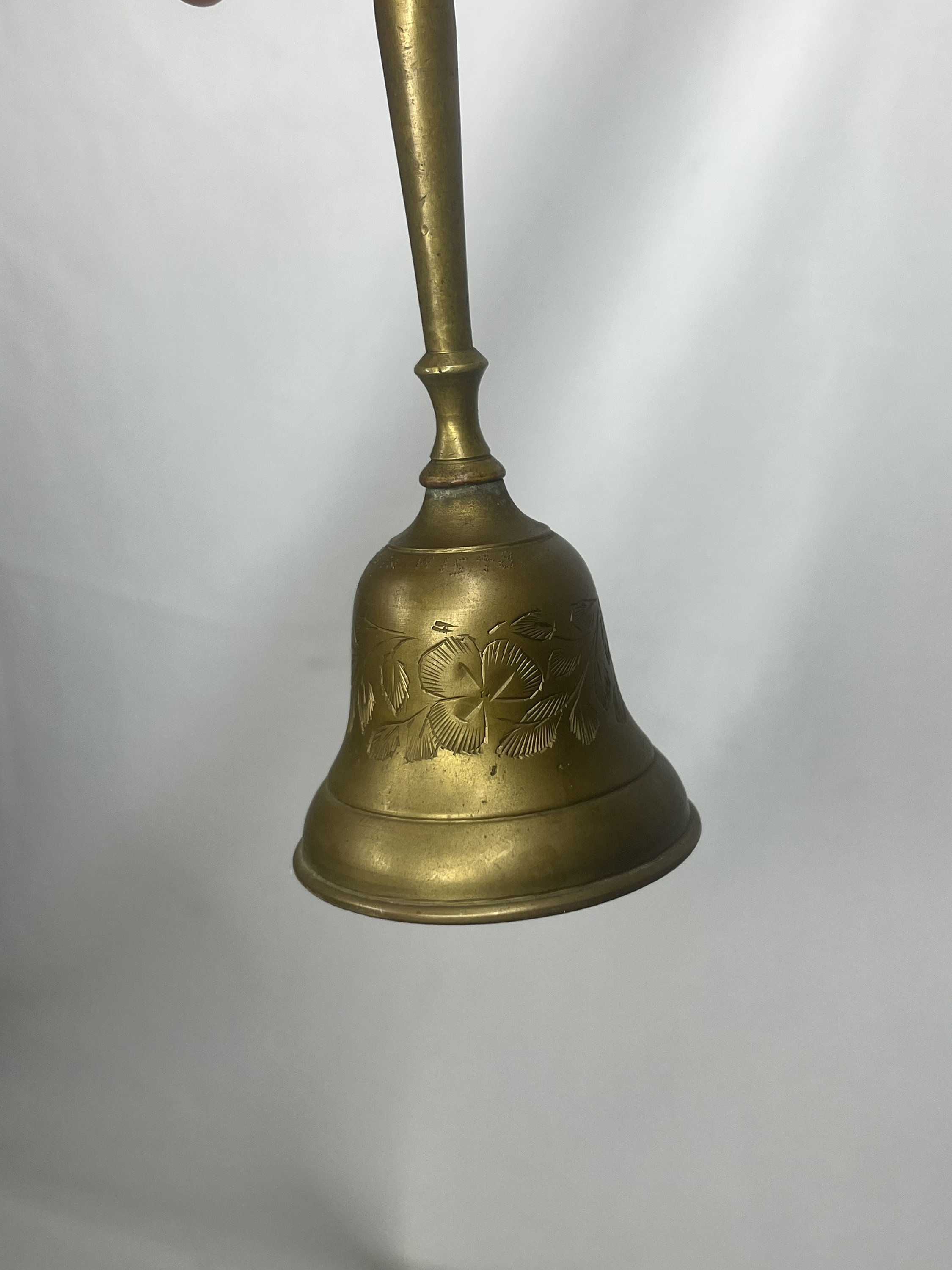 Vintage Floral Etched Design Solid Brass Bell Made in India - Etsy