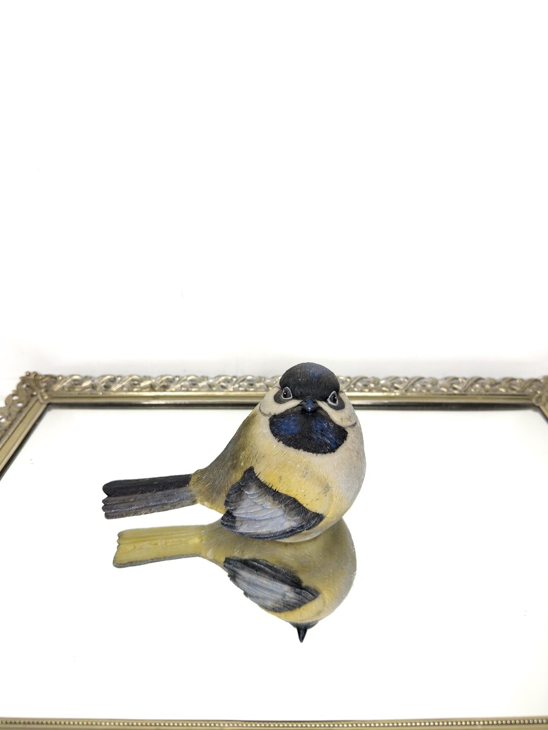 Resin Chickadee Bird Yellow Bird Figurine - Etsy