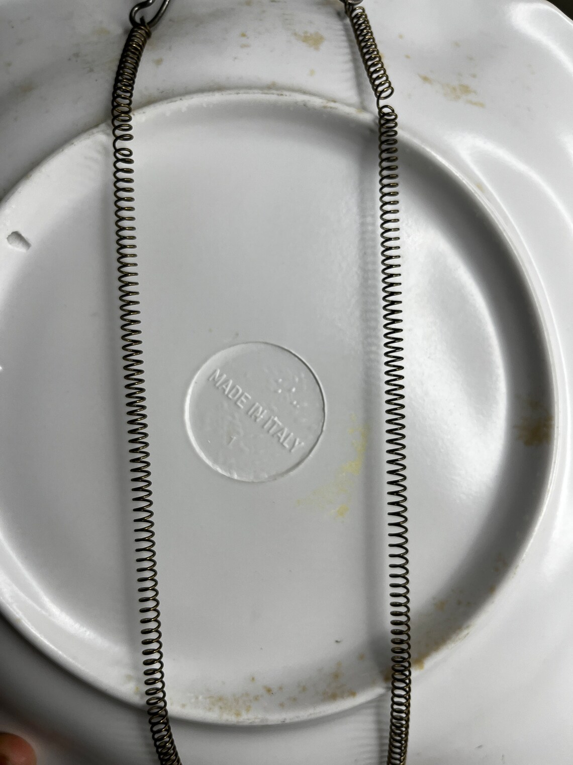 Set of Two Vintage Lami Italy Melamine Colorful Flowers 11 Scalloped ...