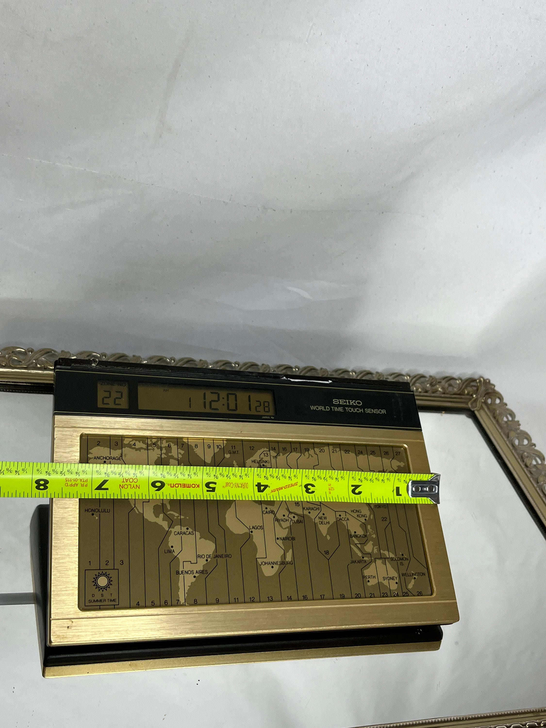 Vintage SEIKO World Time Touch Sensor Desk Clock Bronze Gold - Etsy
