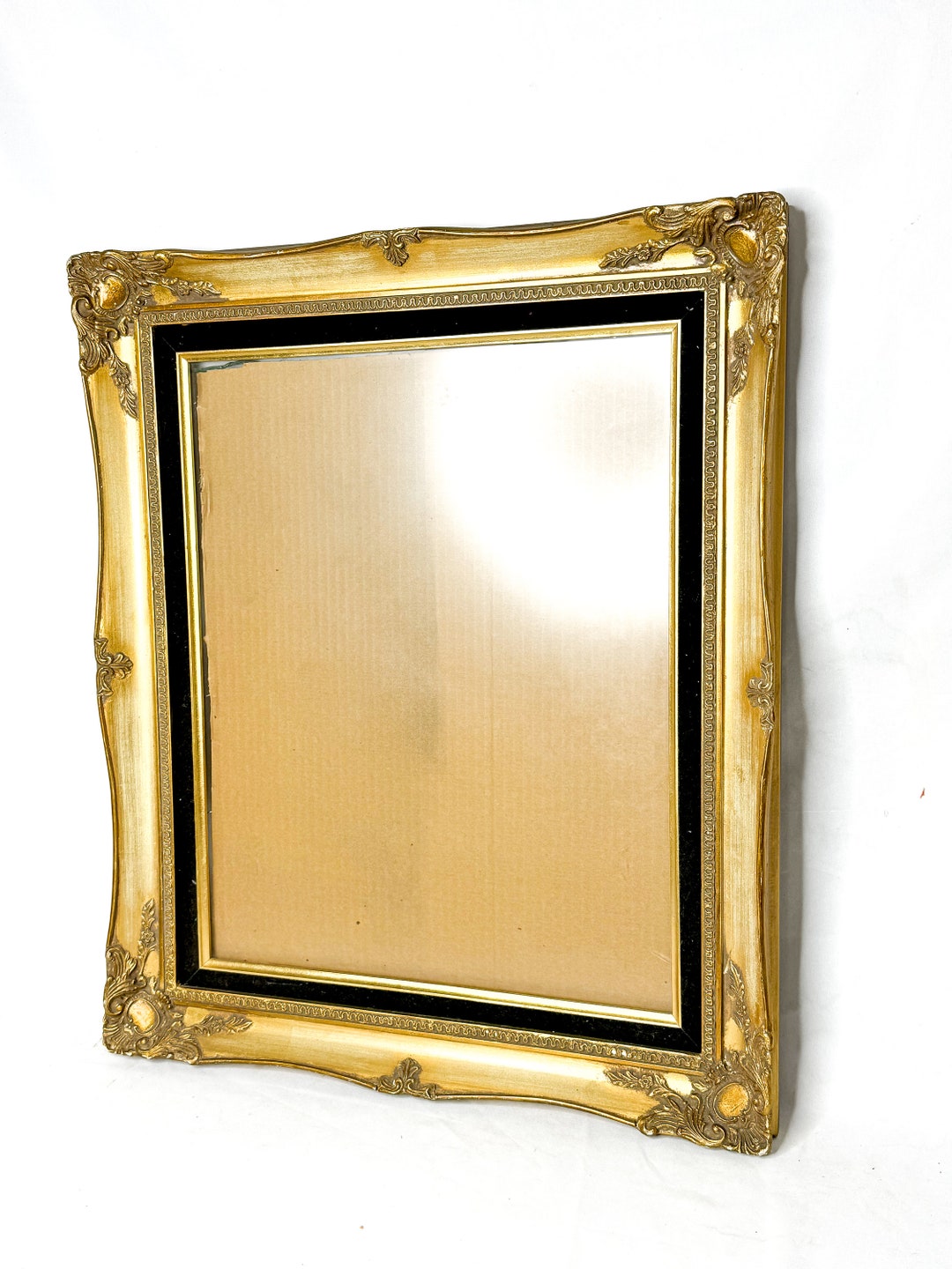 Large Vintage Ornate Gold Picture Frame Baroque Detailed Photo Frame ...