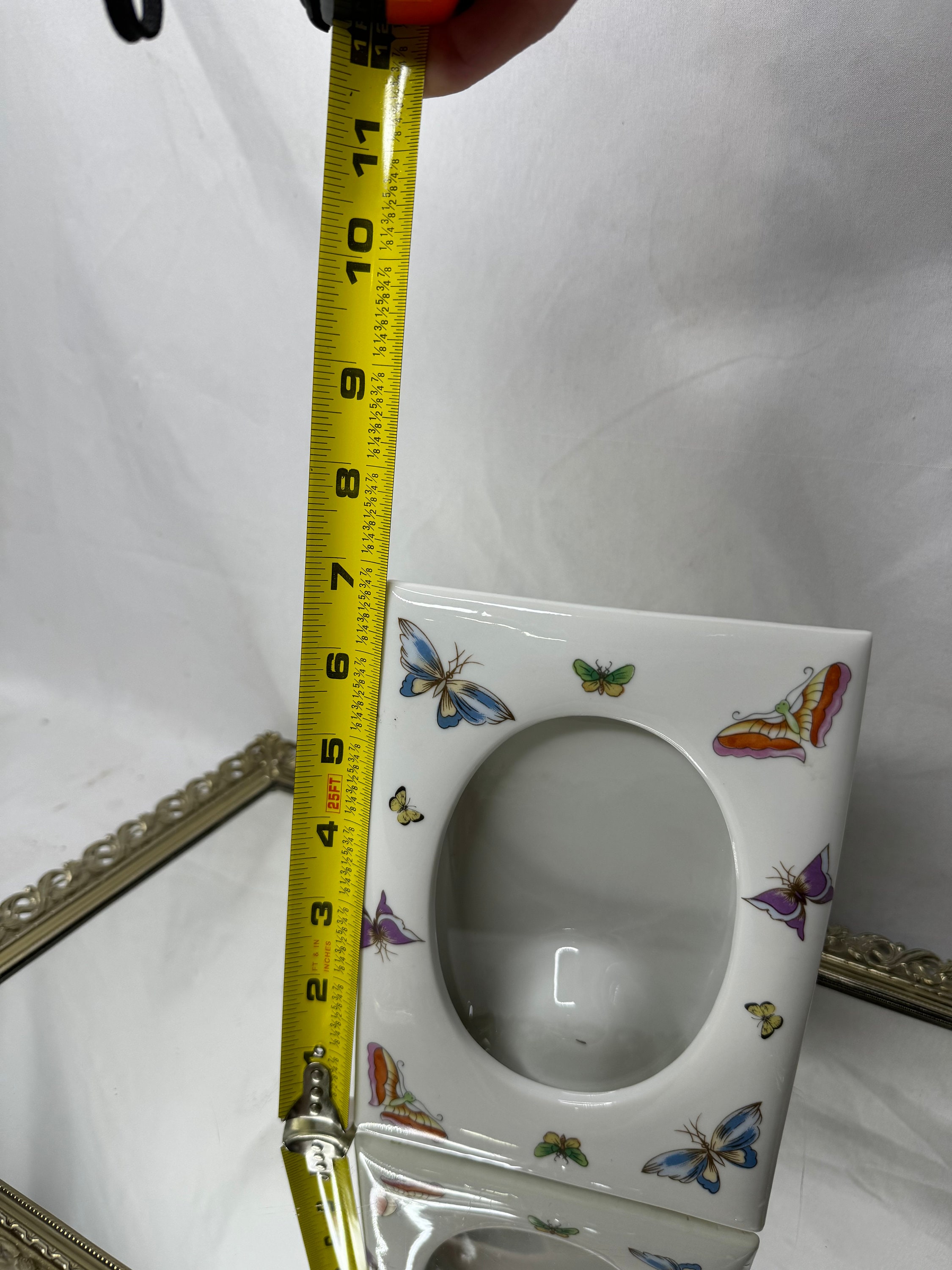 Andrea by Sadek Butterfly Porcelain Picture Frame 5 X 7 9616 Made in ...