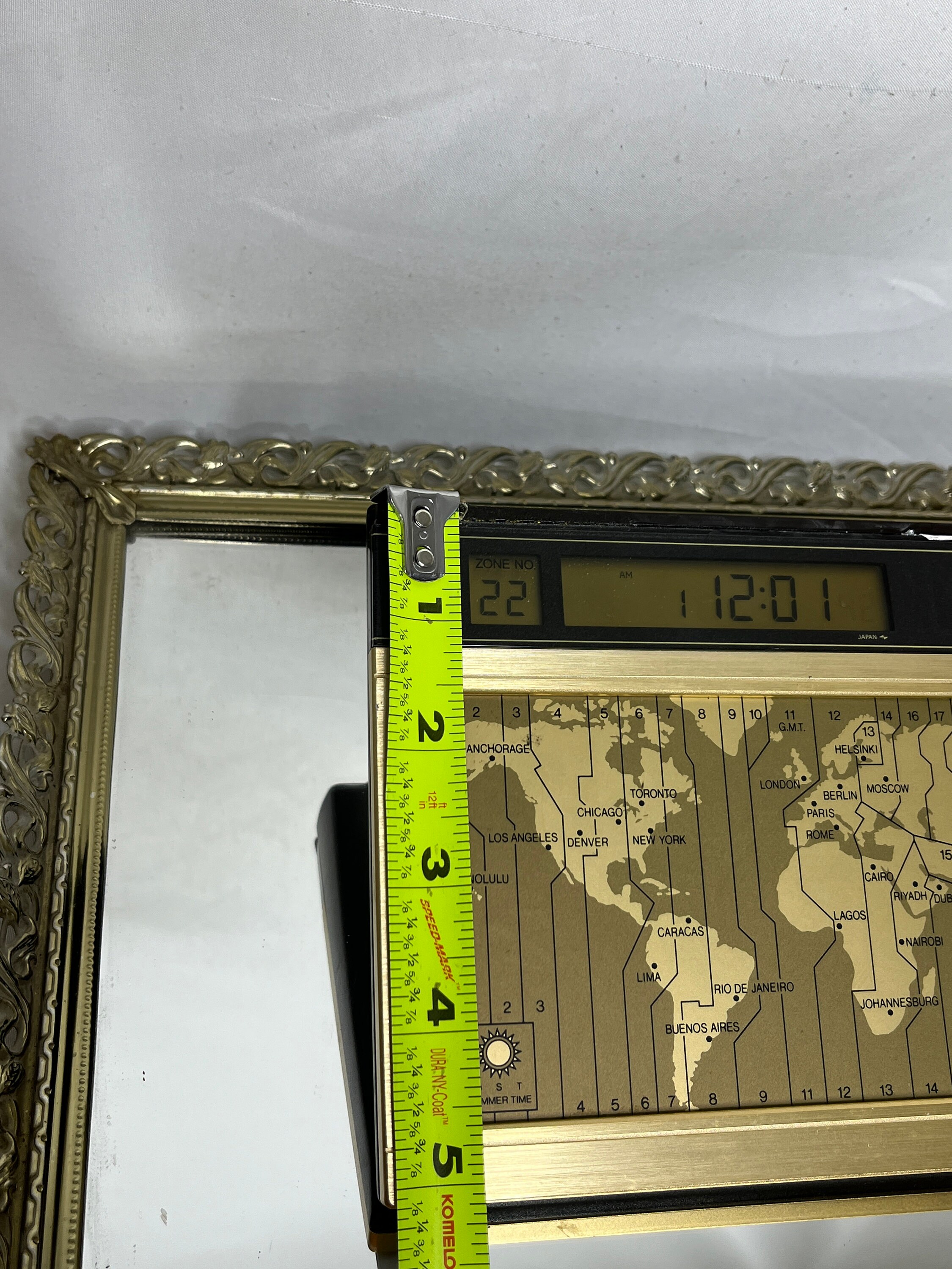 Vintage SEIKO World Time Touch Sensor Desk Clock Bronze Gold - Etsy