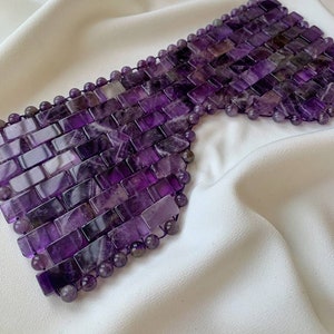 Amethyst Eye Mask, Natural Stone, Healing Crystal, Gift for Her, Gift ...
