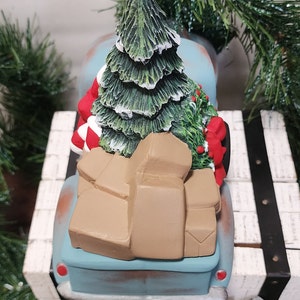 Christmas Truck. Clay Magic Truck With Christmas Tree Insert. Ceramic ...